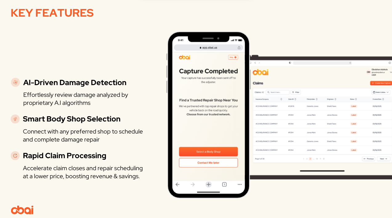OBAI - AI-Powered Insurance Claims Processing | Hail, Water, Fire ...
